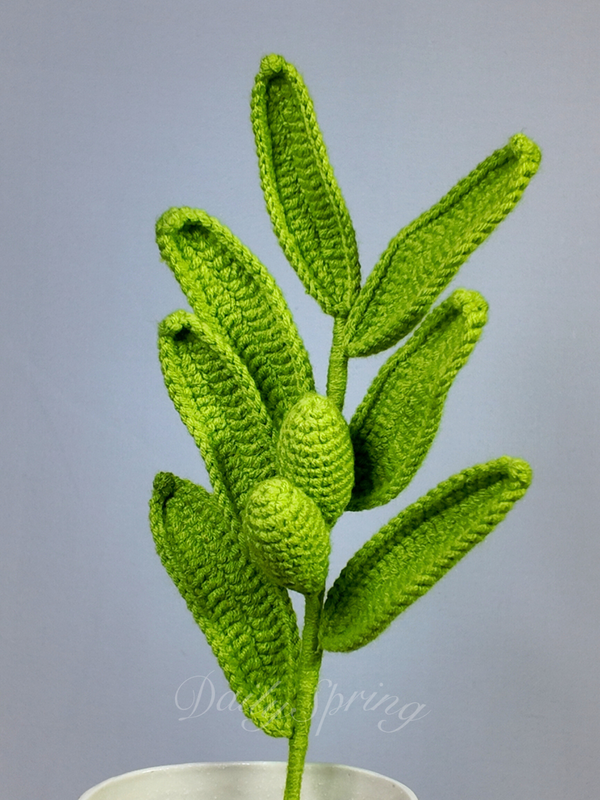 Olive Leaf Handmade Crochet Leaf | Deliver Nationwide SG – DailySpring